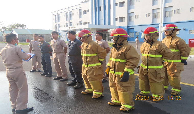 Naval General Supply Depot military camp safety protection drill ...